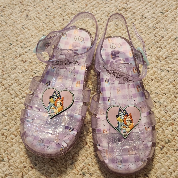 Bluey | Shoes | Bluey Glitter Jelly Sandals | Poshmark